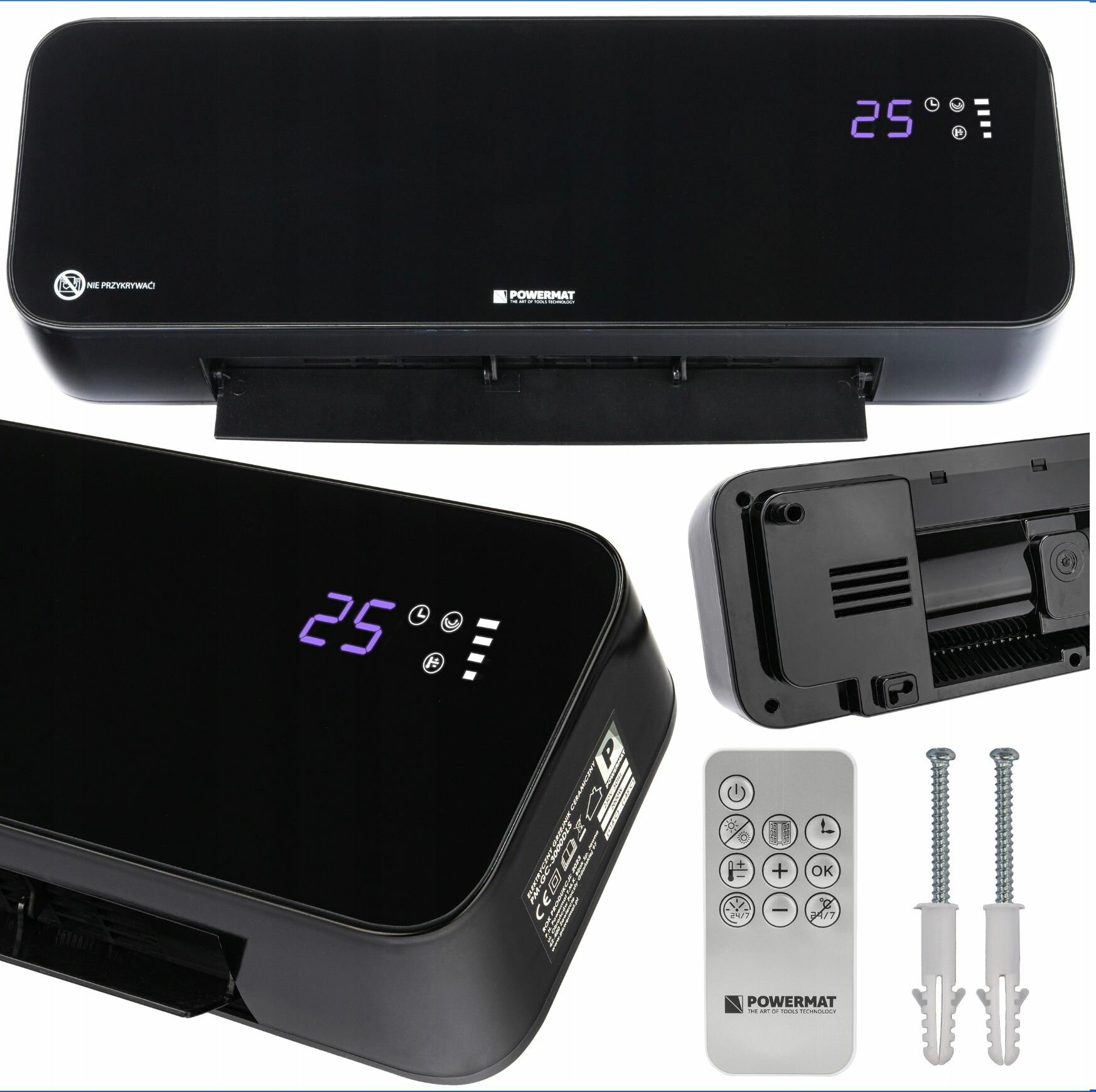 Керамический обогреватель Powermat с воздушной завесой 2000 Вт