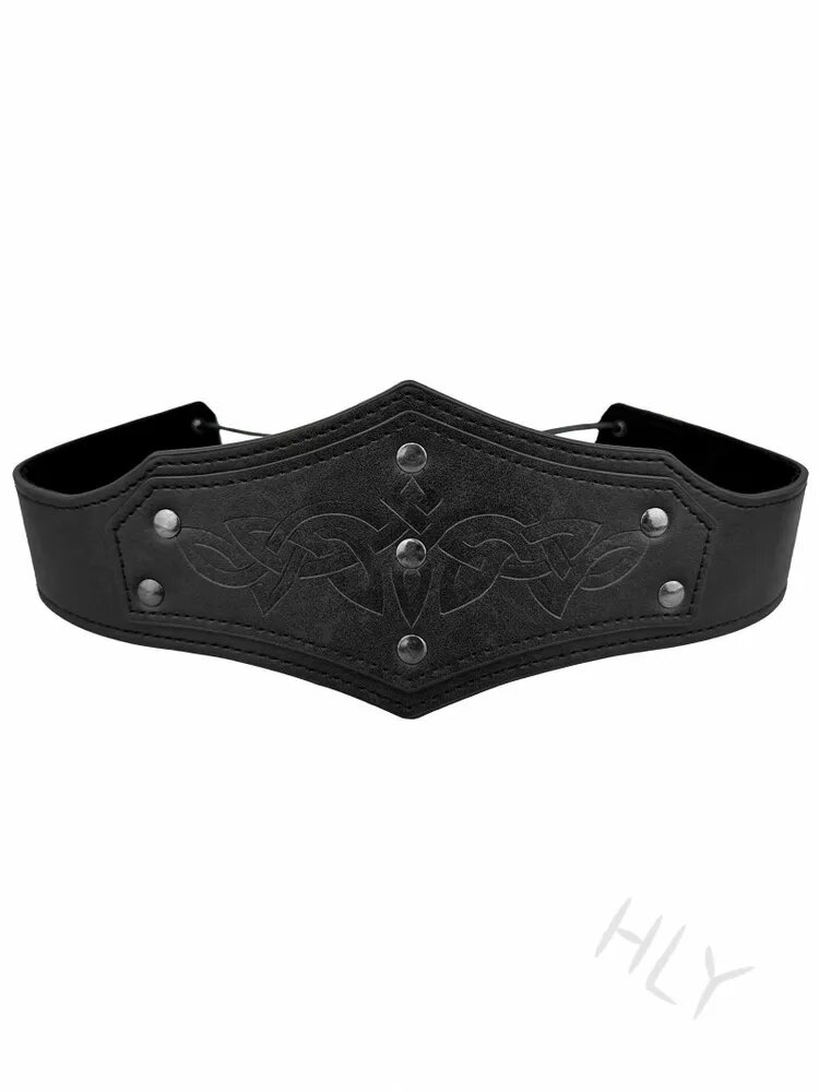 Диадема 1 шт. Черная диадема из искусственной кожи для косплея и вечеринок