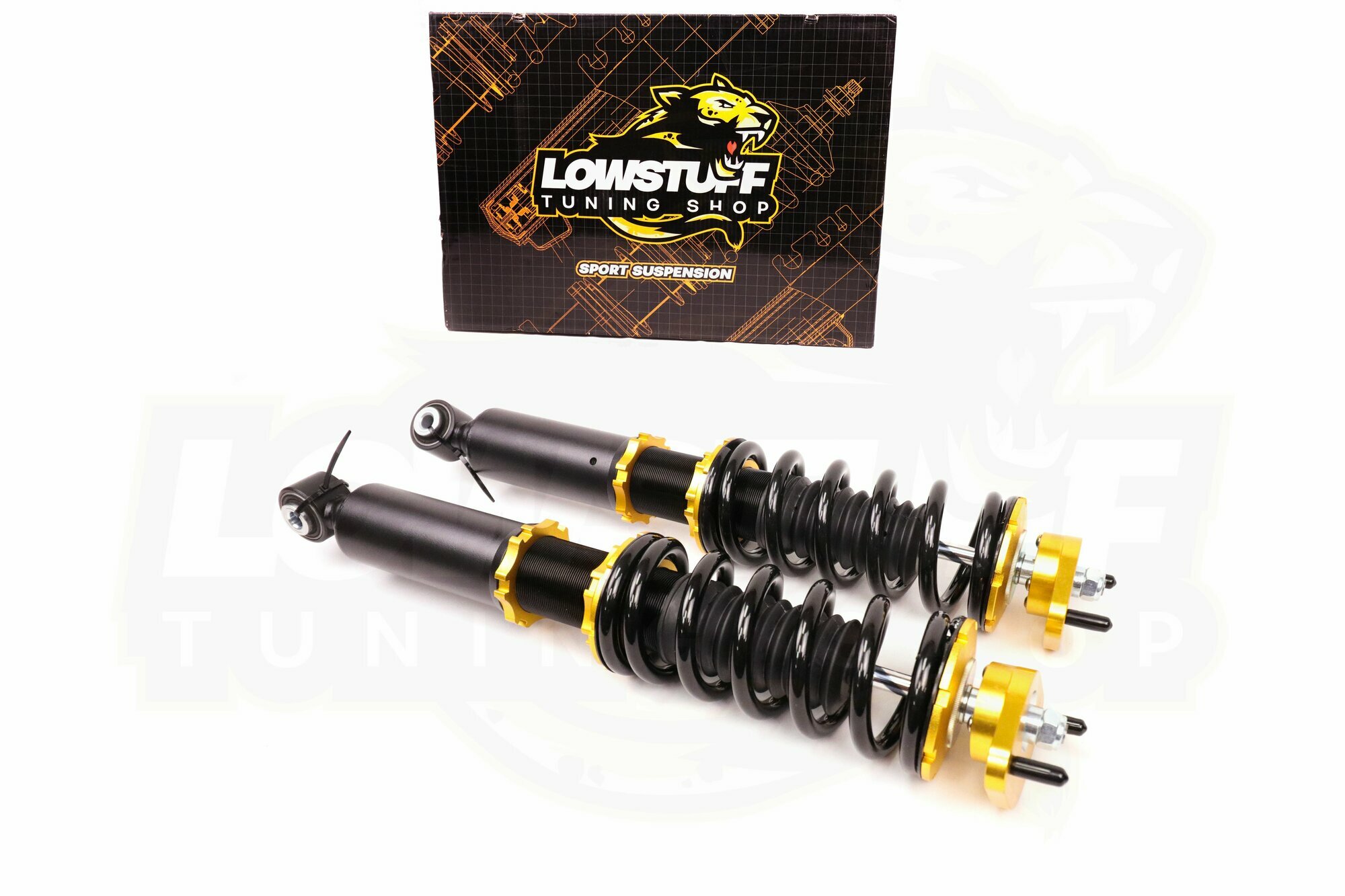 Винтовая подвеска BMW E46 купе, седан, touring, compact задняя ось фултап койловеры интегрированные с регулировкой высоты и жесткости задняя стойка интегрированная LOWSTUFF EVO-III REARLSCSBM103