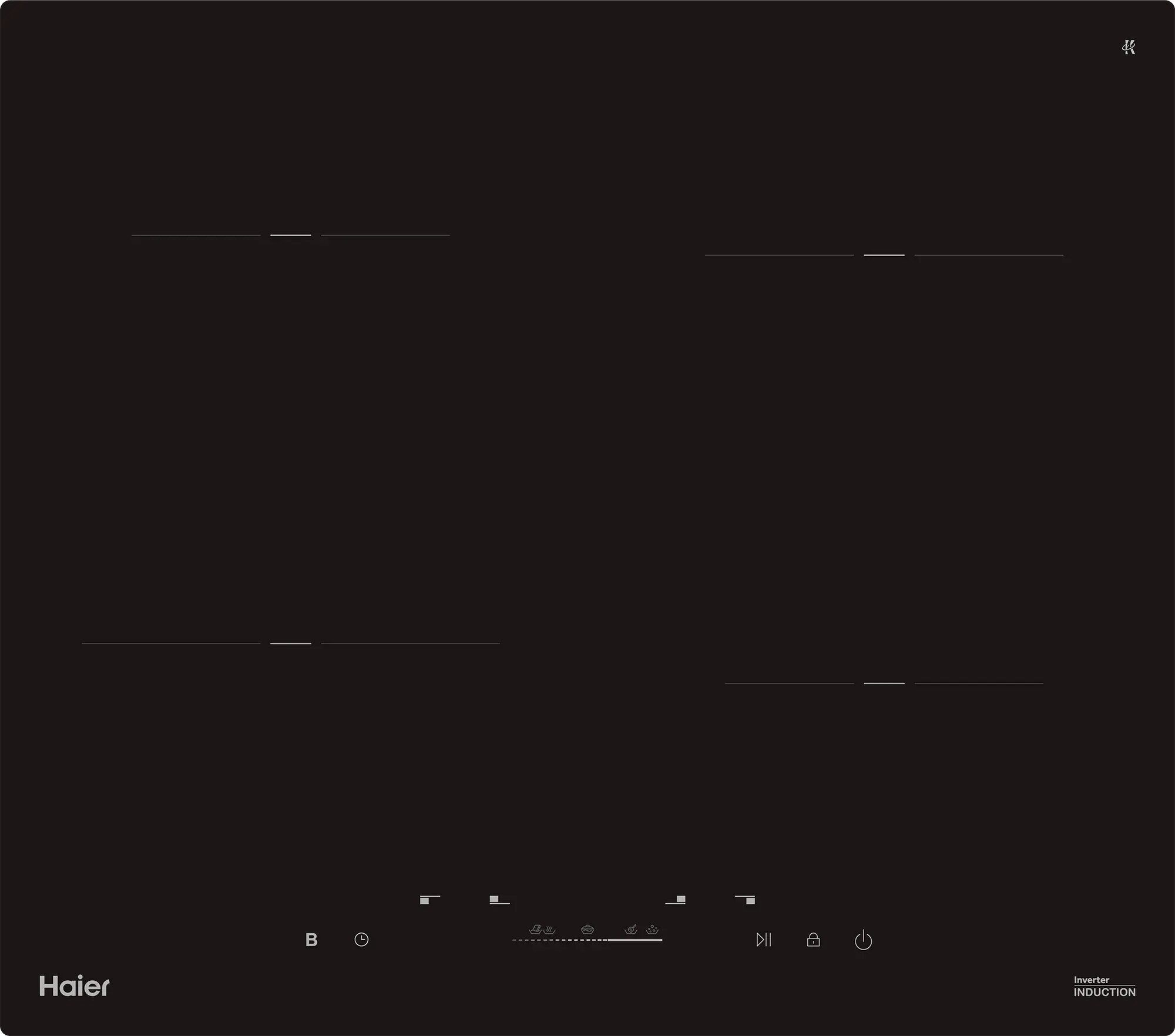 Индукционная варочная поверхность Haier HHK-Y64TB, Boost, 4 конфорки