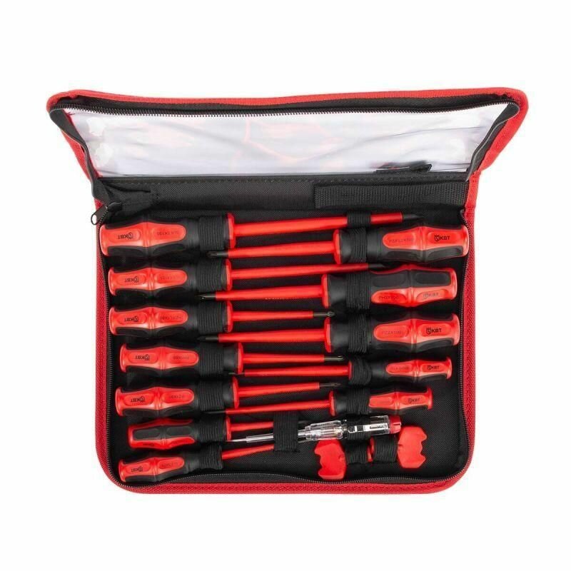 Набор диэлектрических отверток НИО-15 серия профи для работ под напряжением до 1000 В