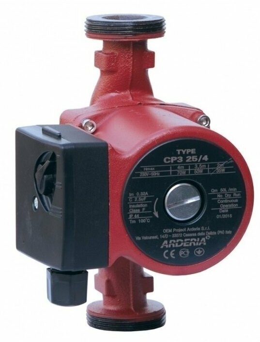 Насос циркуляционный ARDERIA CP3 25/6-180