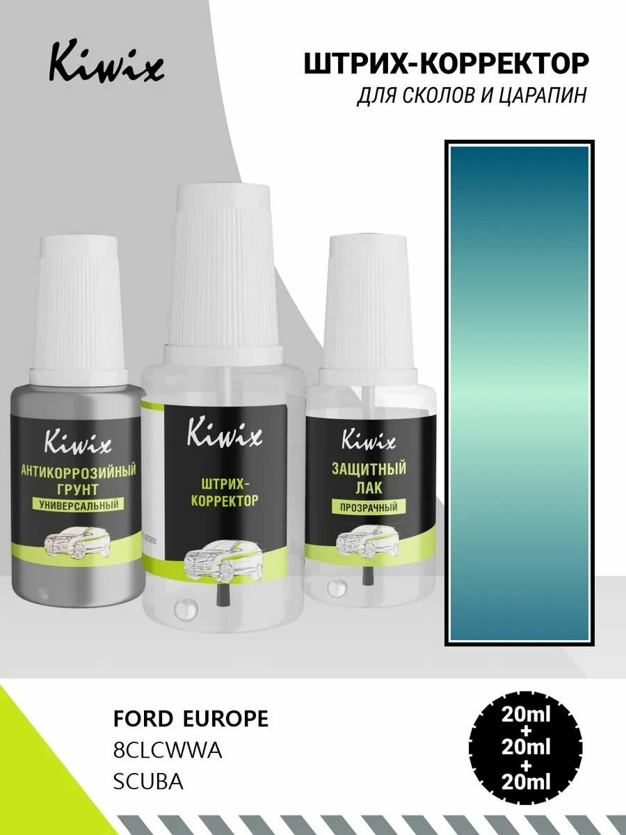 Подкраска FORD EUROPE 8CLCWWA SCUBA 20мл + лак + грунт