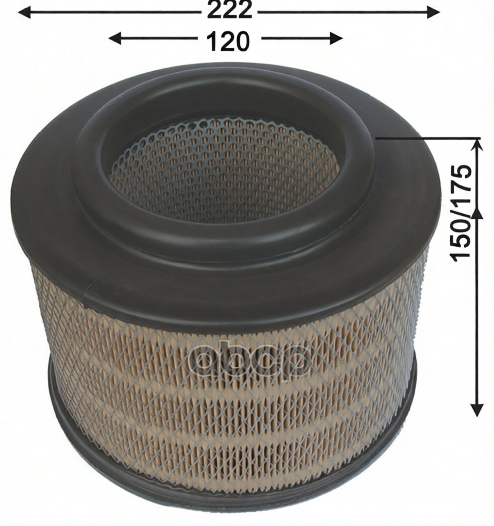 Фильтр воздушный TOYOTA HILUX 3,0 2006 - TOYOTA FORTUNER 2,7 2012 - 2015 A1513 JS Asakashi арт. A