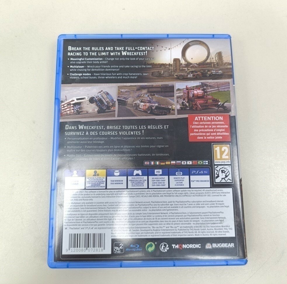 Игра Wreckfest PlayStation®4 Version, б/у уценка — фото 1