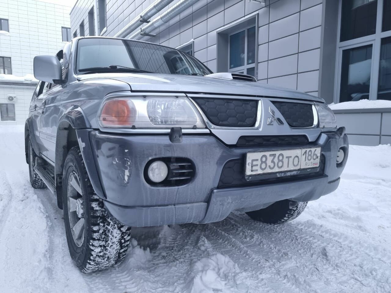 Утеплитель радиатора Экономия топлива Mitsubishi Pajero Sport Митсубиси Паджеро Спорт (2004 -2009) I Рестайлинг