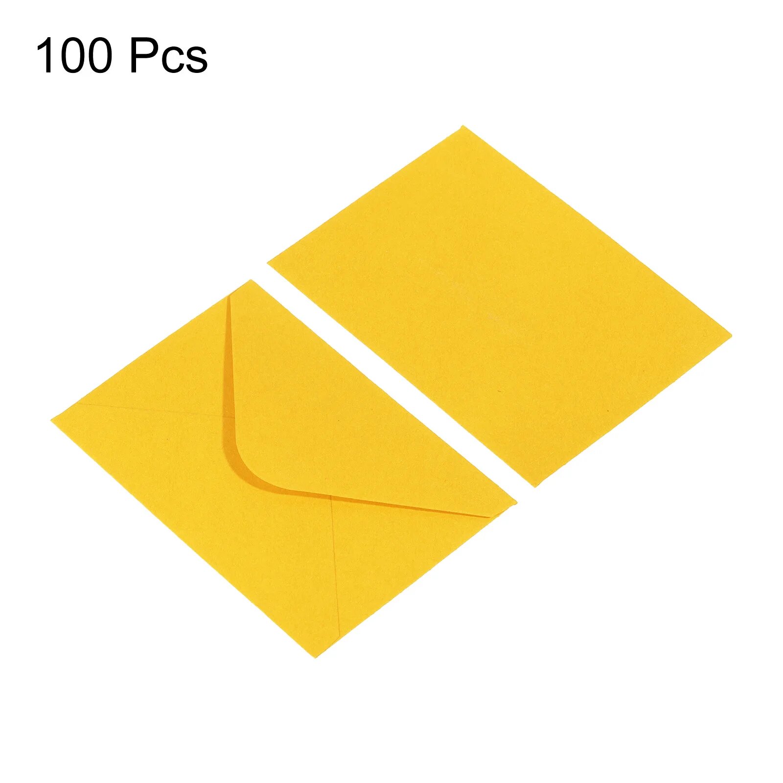 Мини-конверты из бумаги 10x7 см 100Pcs Yellow