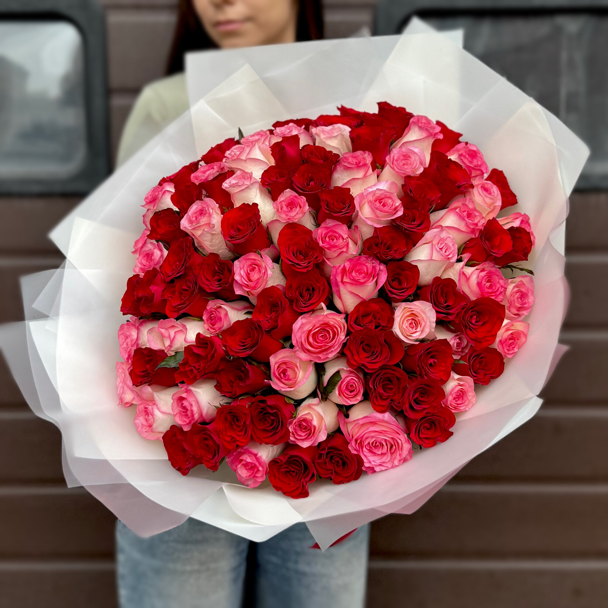 Букет SkyFlora «Ромео и Джульетта», эффектный, элегантный, в упаковке
