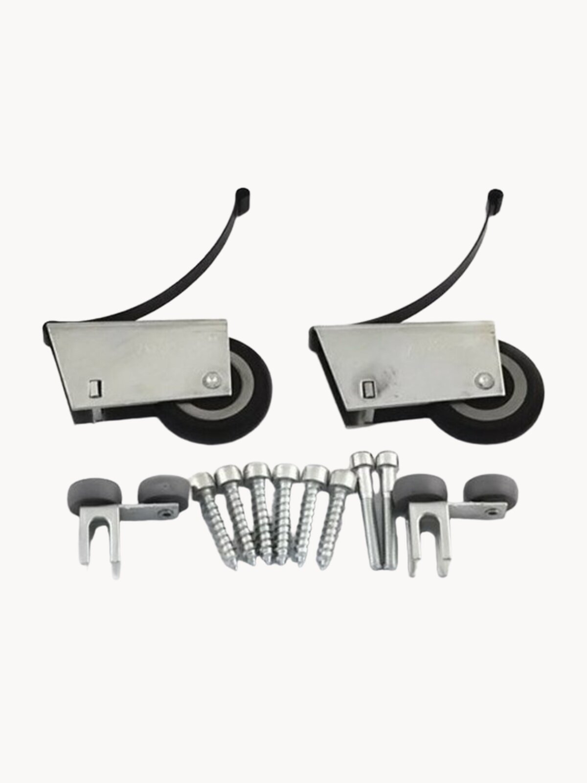 Ролики для шкафа-купе, с ассиметричной алюминиевой системой комплект на 1 дверь. OTLEX