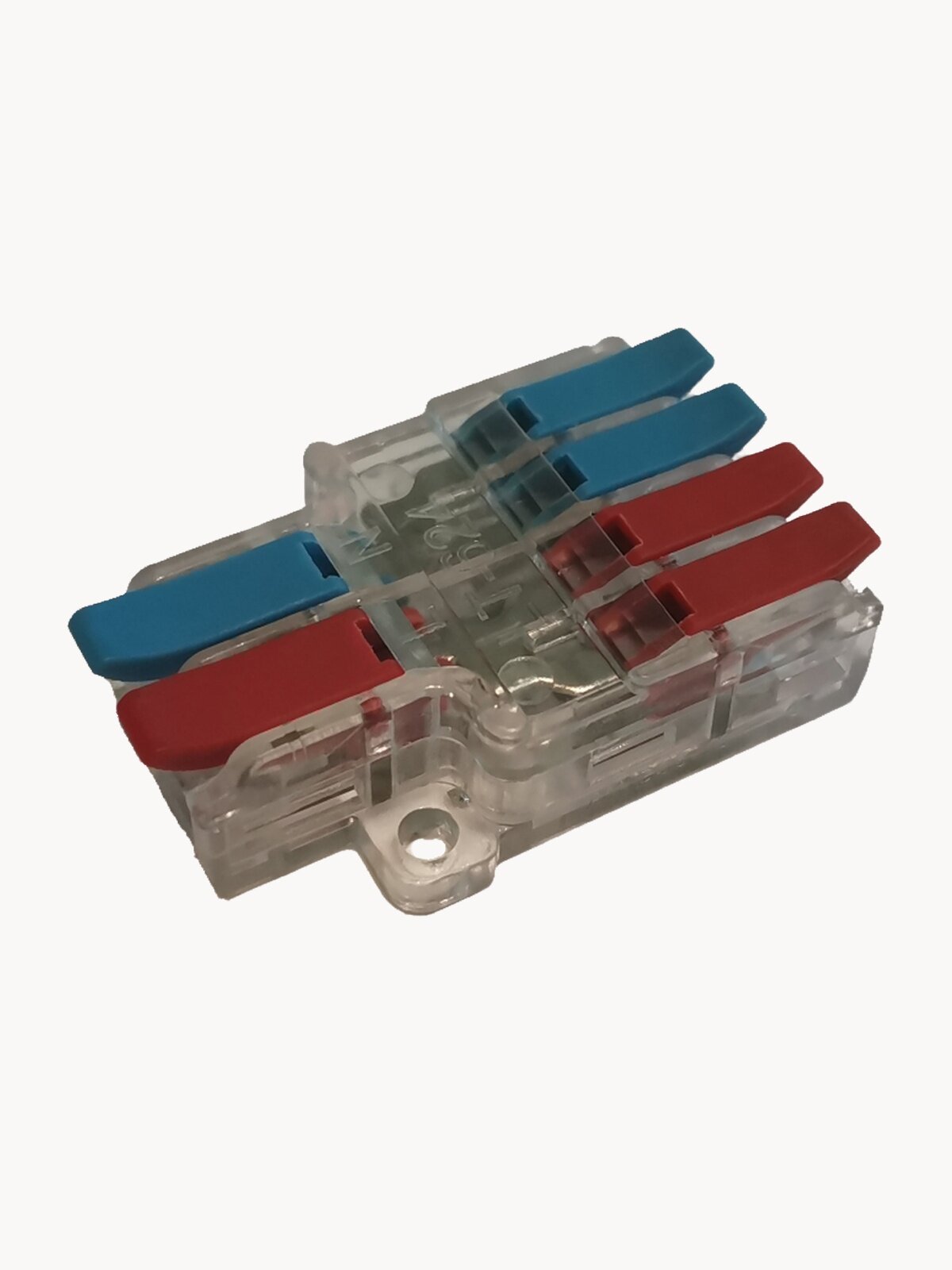 Клемма DEFA, разжимная, алюмомедная, термопласт, 450V, 35A, 0,08 - 6,0mm2, прозрачная