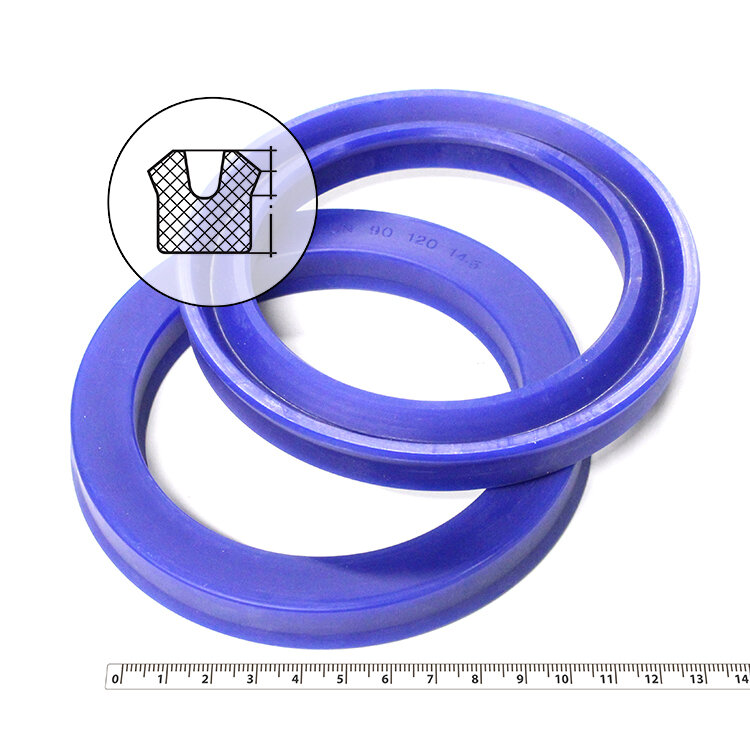 Манжета гидравлическая 90х120х14.5 (манжета цилиндра 120*90*14.5) тип UN PU (полиуретан) (упаковка 2 шт.)