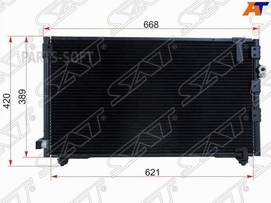 Радиатор кондиционера Toyota Ipsum (SXM10) 96-01 / Gaia 98-04 Sat арт. ST-TYP1-394-0
