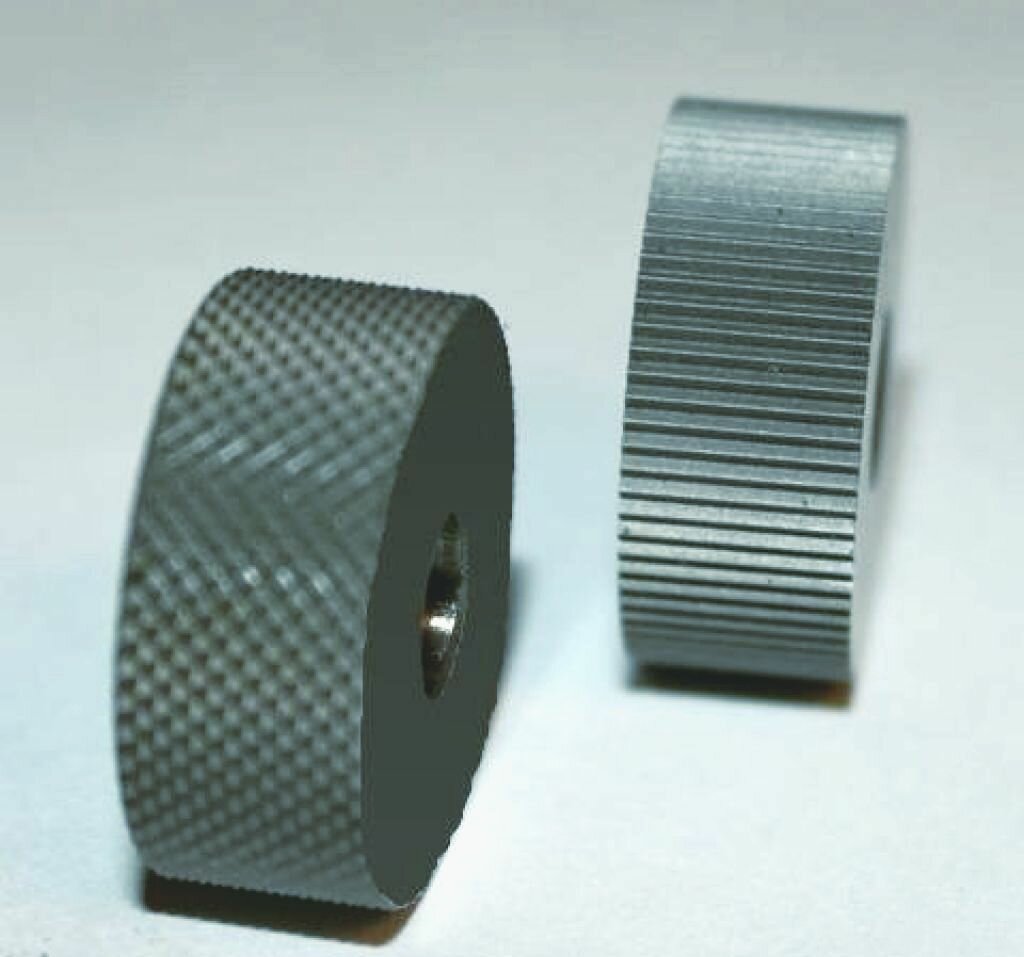 Ролик для накатки прямого рифления, 20х9х8мм, 1.0мм*90гр.