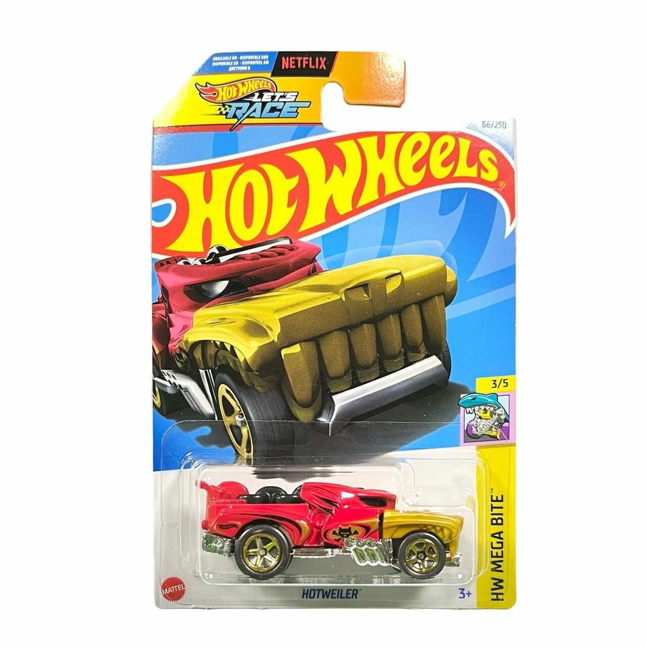 Машинка Hot Wheels металлическая машинка, коллекционная в масштабе 1:64 HOTWEILER (Красный/Золотой)