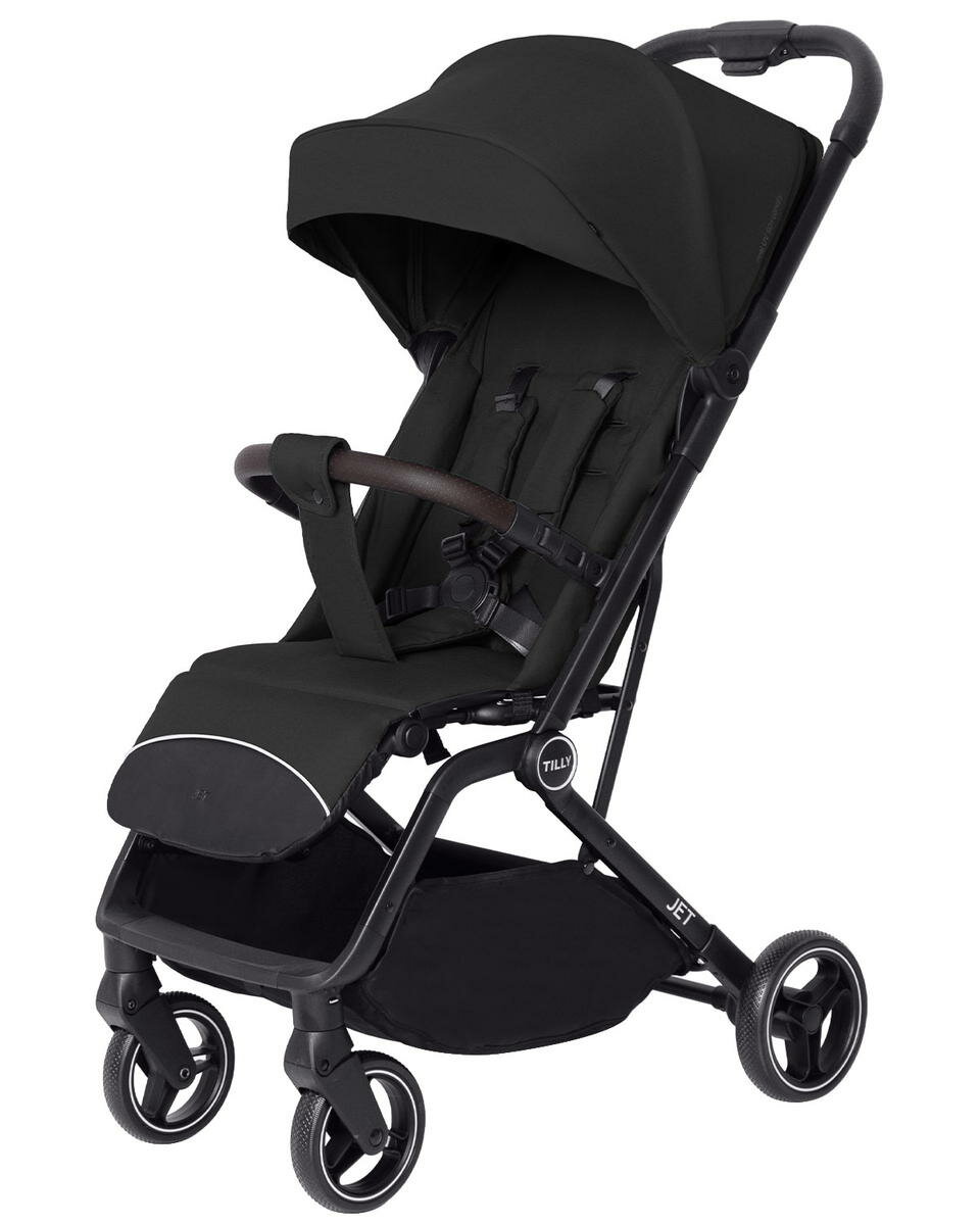 Прогулочная коляска Carrello Baby Tilly Jet CRL-1410 Black, черная, для детей с 6 месяцев