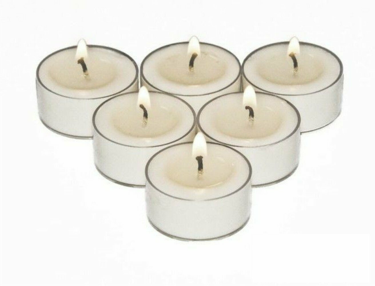 Свеча чайная SHi SHi в пластиковом стаканчике, набор 20шт. 8 часов горения