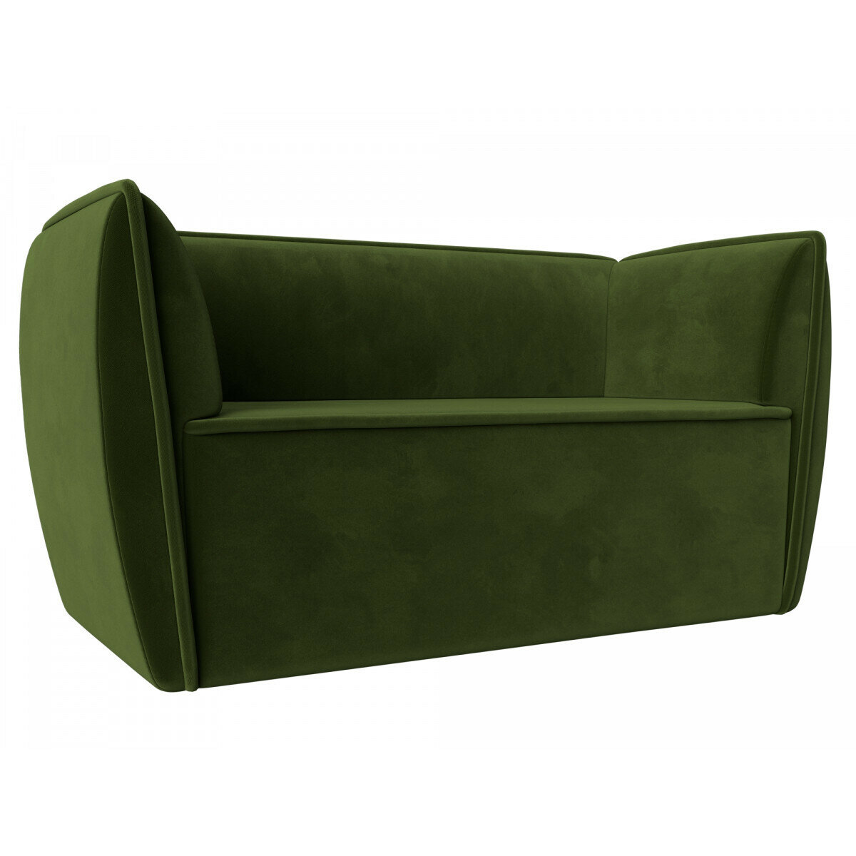 Прямой диван Бергамо 2-х местный, Микровельвет, Модель 112053