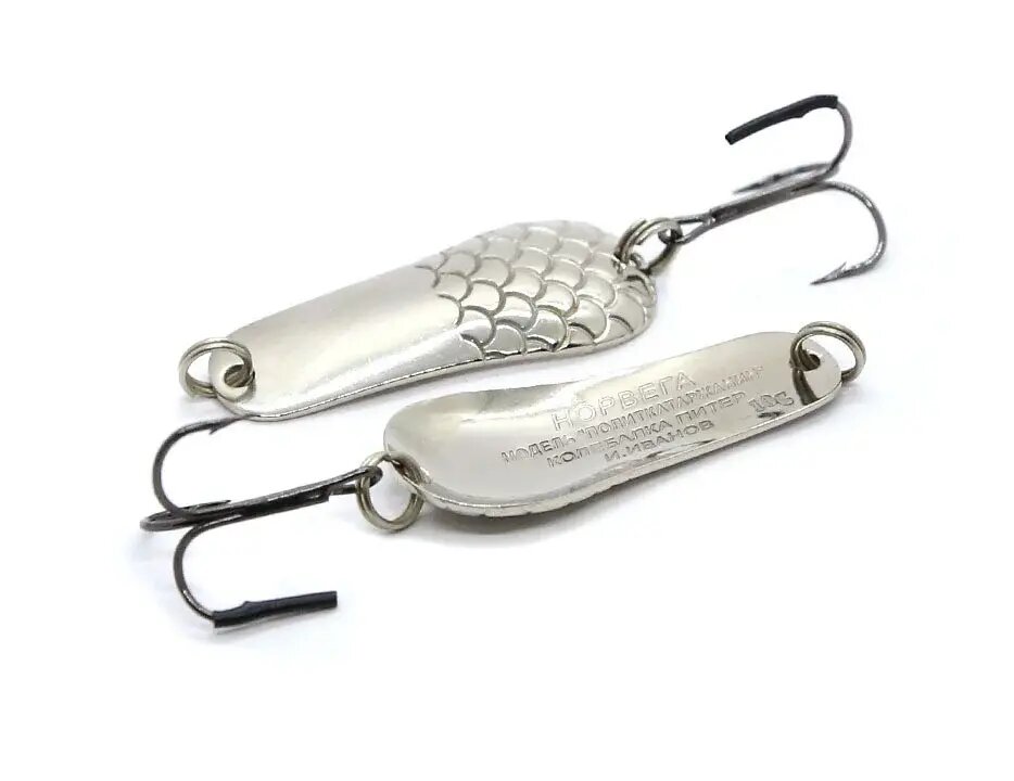 Блесна Колебалка питер Норвега (политкаторжанин) 10 гр (латунь, покрытие никель)