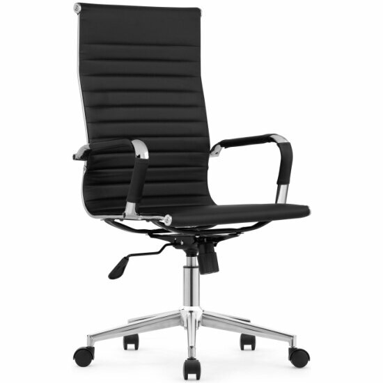 Кресло руководителя Woodville Reus pu black / chrome