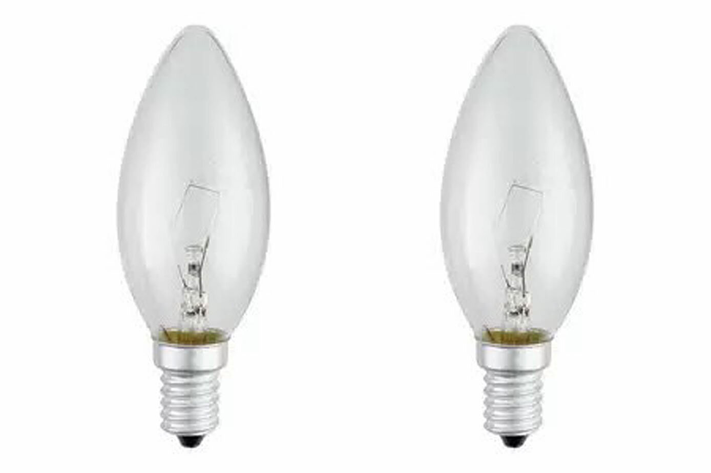 Лампа накаливания Navigator Е14 40 Вт 400 Лм 230 В свеча прозрачная (2 шт.)