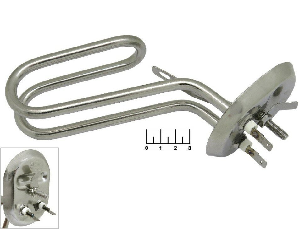 Тэн для водонагревателя 1500W фланец 64*91мм