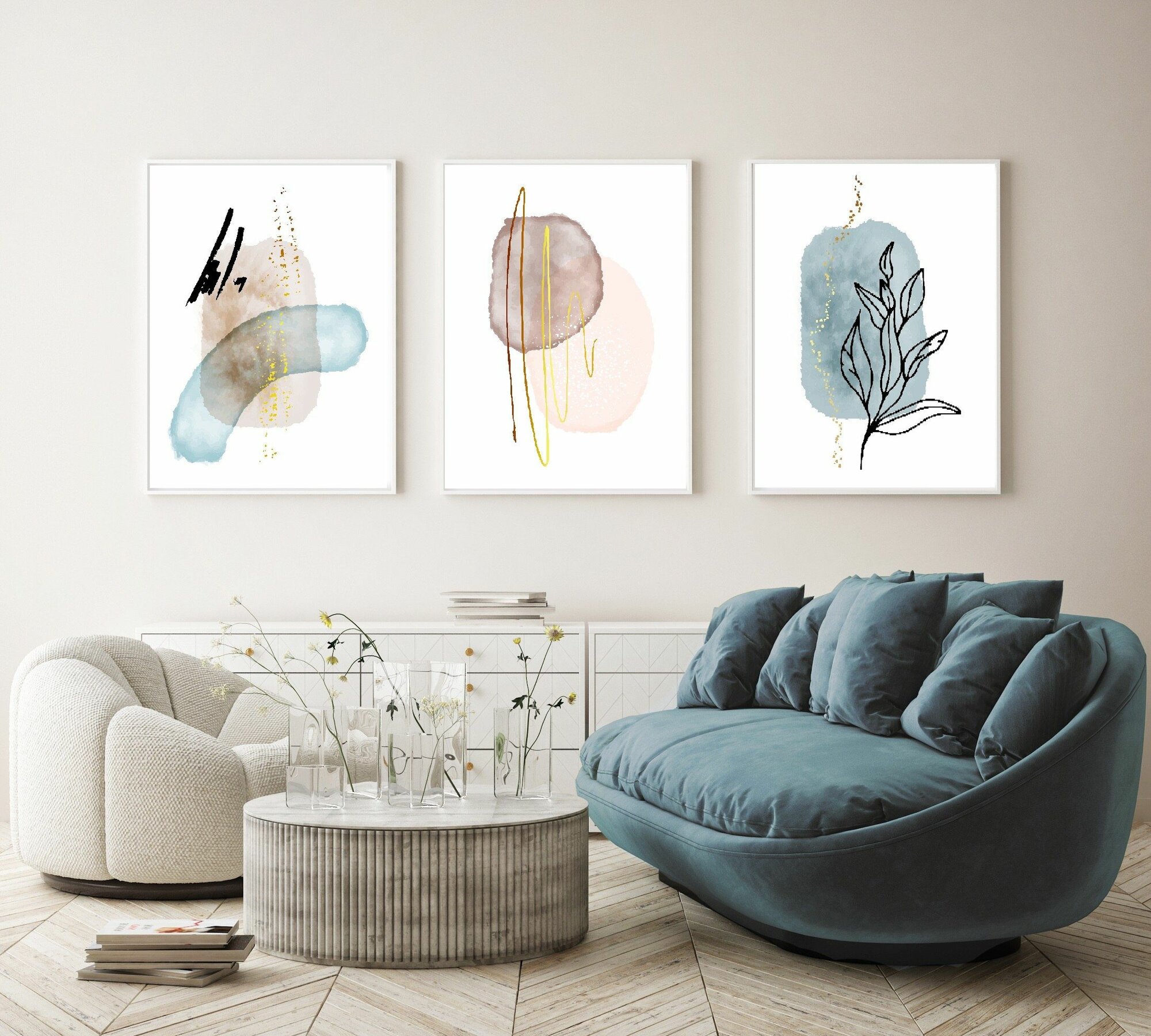 Постеры для интерьера на стену эстетика набор 50*70 см