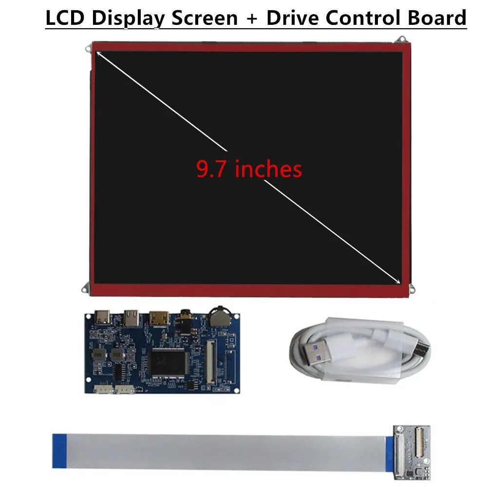 9.7" ЖК-экран + Drive Control Board, LCD and Driver Board