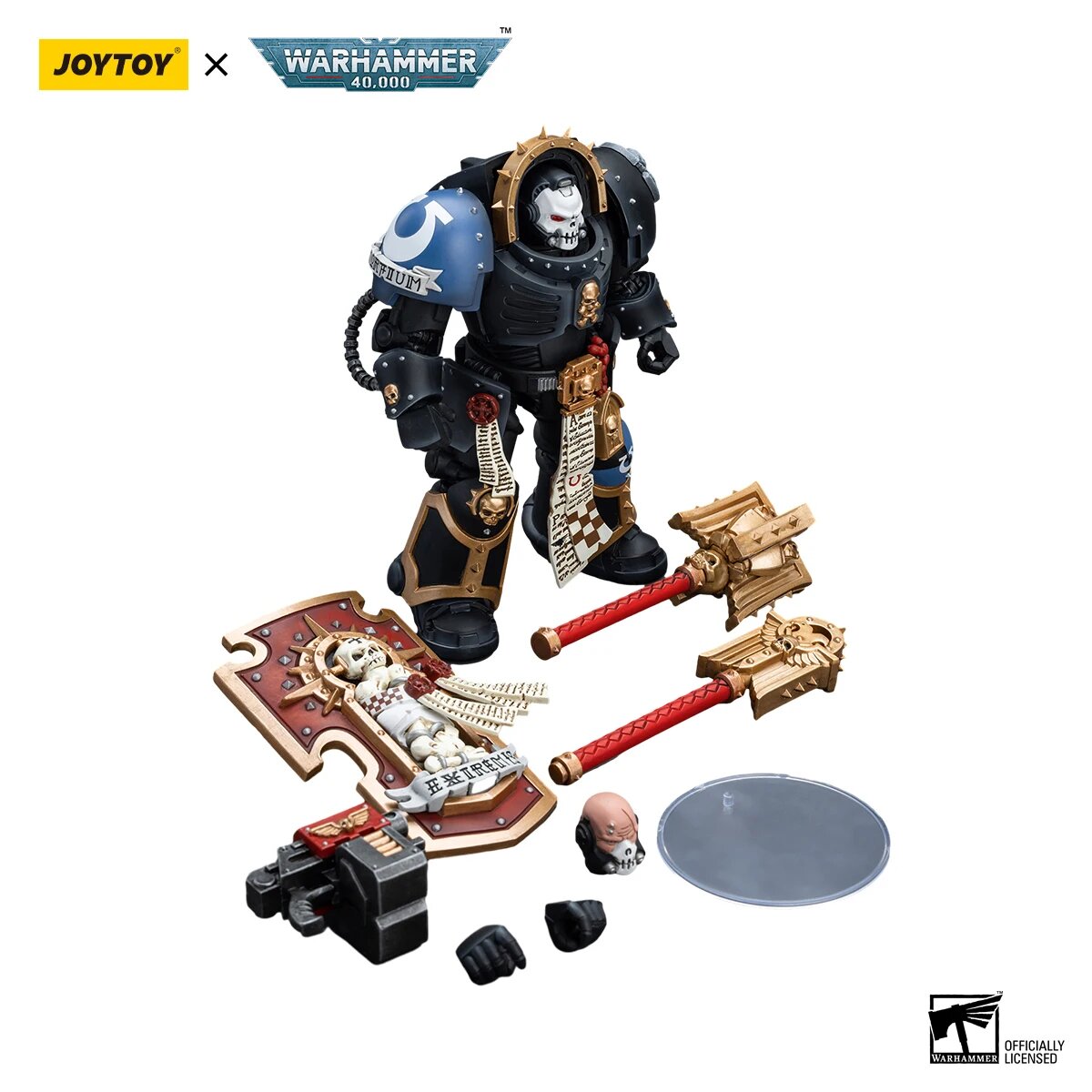 JOYTOY 1/18 Фигурка Warhammer 40K Ultramarines Chaplain in Terminator Armor Модель игрушечной куклы
