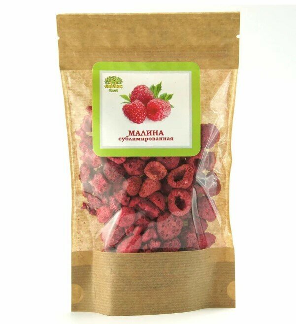 Малина цельная сублимированная Organic Food, 50 гр. (Набор из 1 шт.)