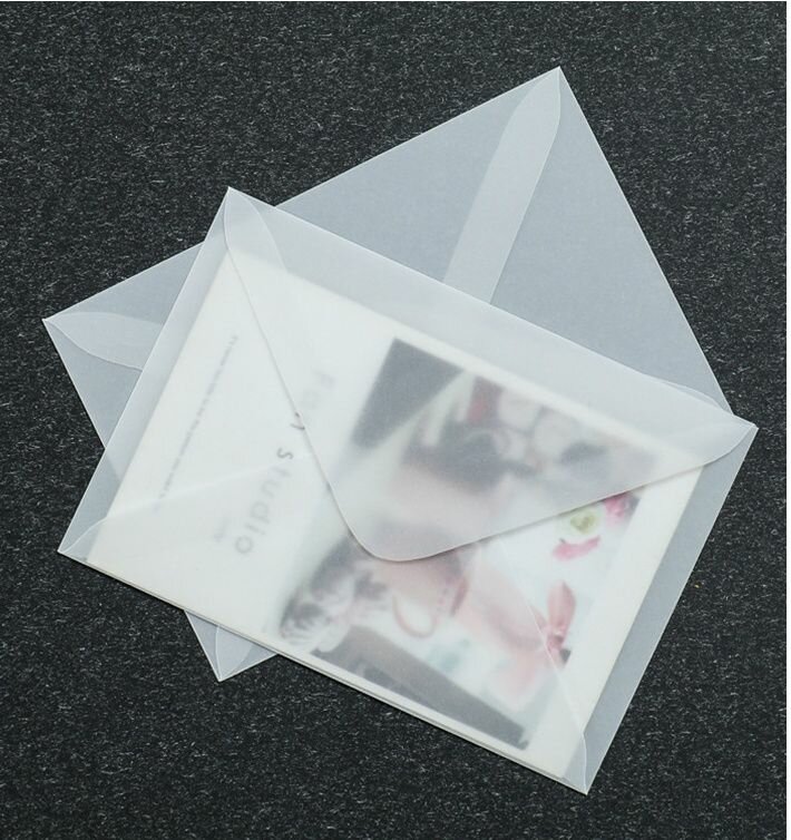 125*175 мм Конверт из кальки, полупрозрачные конверты , без клея, комплект 60 штук