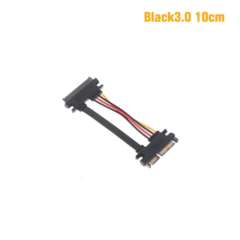 SD&HI Кабель SATA удлинитель 22-контактный 10cm Black