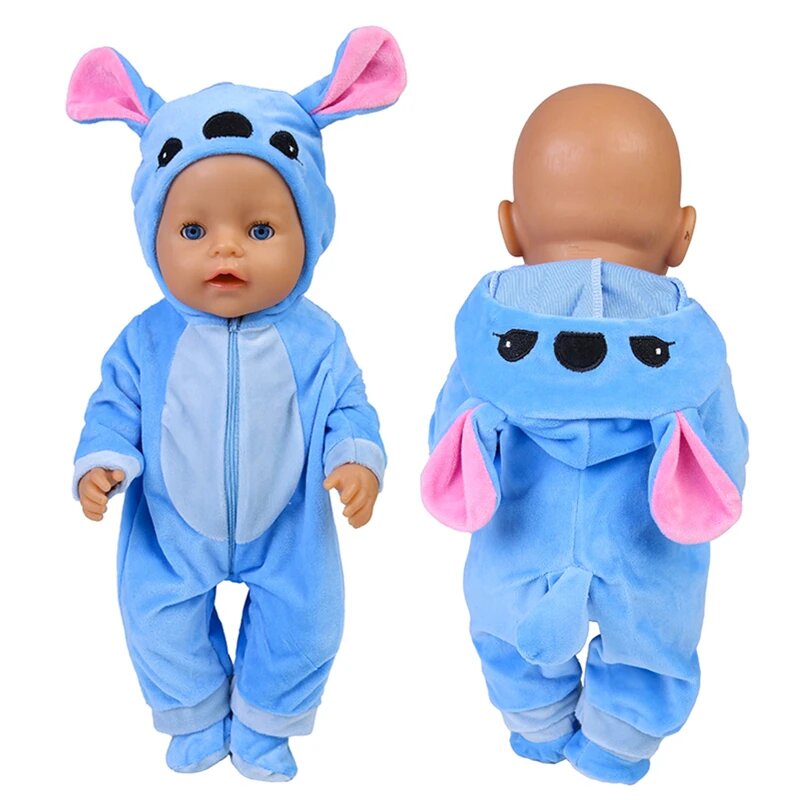 Костюм для кукол Baby Born 43 см, синий, Blue 1
