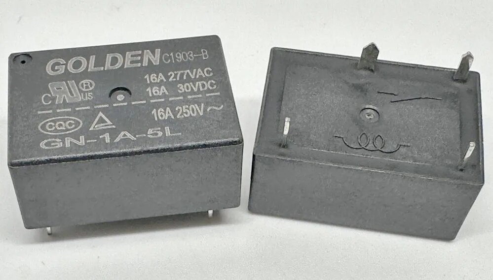 4-контактное реле GN-1A (7520A-5V/12V/24V-16A)