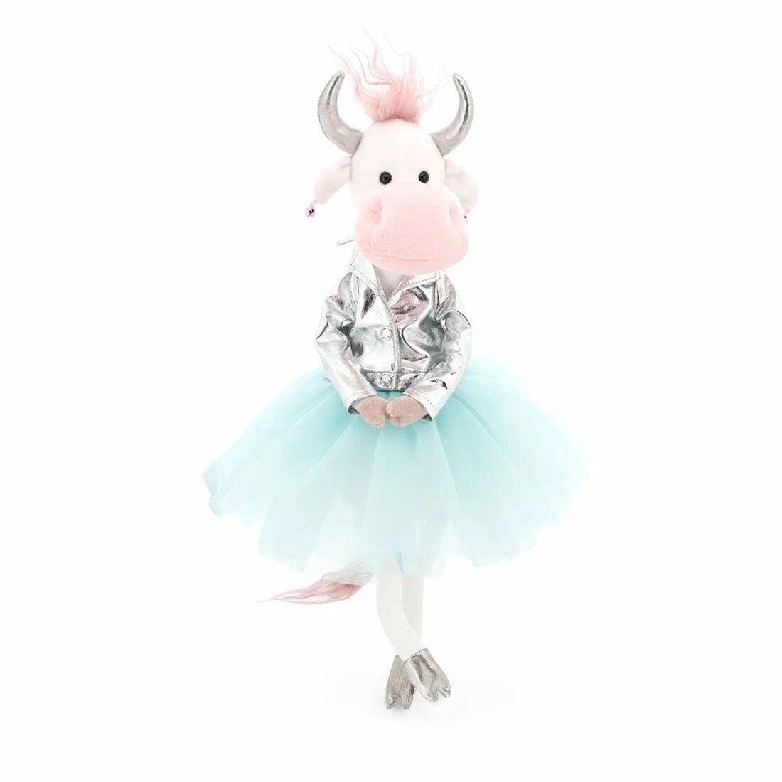 Мягкая игрушка Orange Toys "Коровка Алиса" 2121/25, искусственный мех, полиэстер, 25см