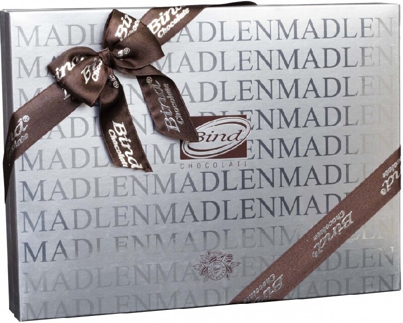 Шоколад BIND "Мадлен-сильвер" Плиточки из молочного и темного шоколад 370г