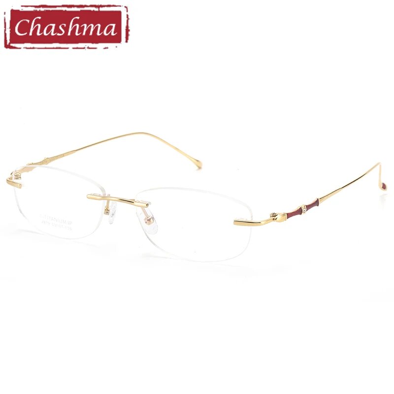 Женские очки из титана Chashma Gold