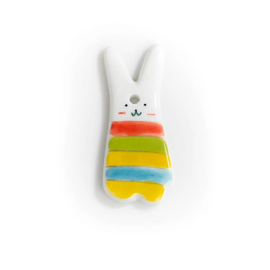 Фарфоровые подвески Midofare с радужным кроликом XN243-2