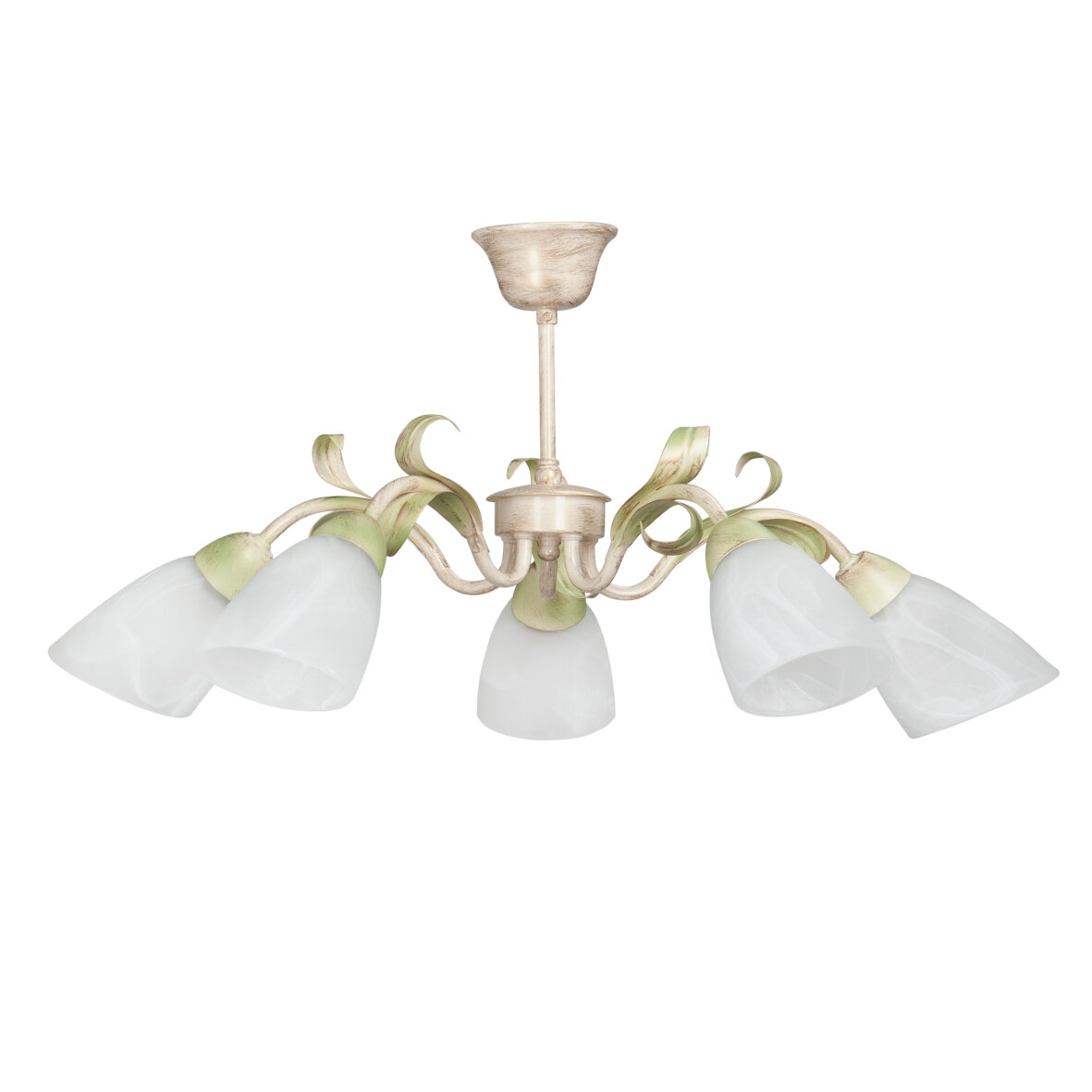 Люстра потолочная Vitaluce V1535/5PL , 5 ламп 15м2, Е14, макс. 40Вт, цвет кремовый с золотом.