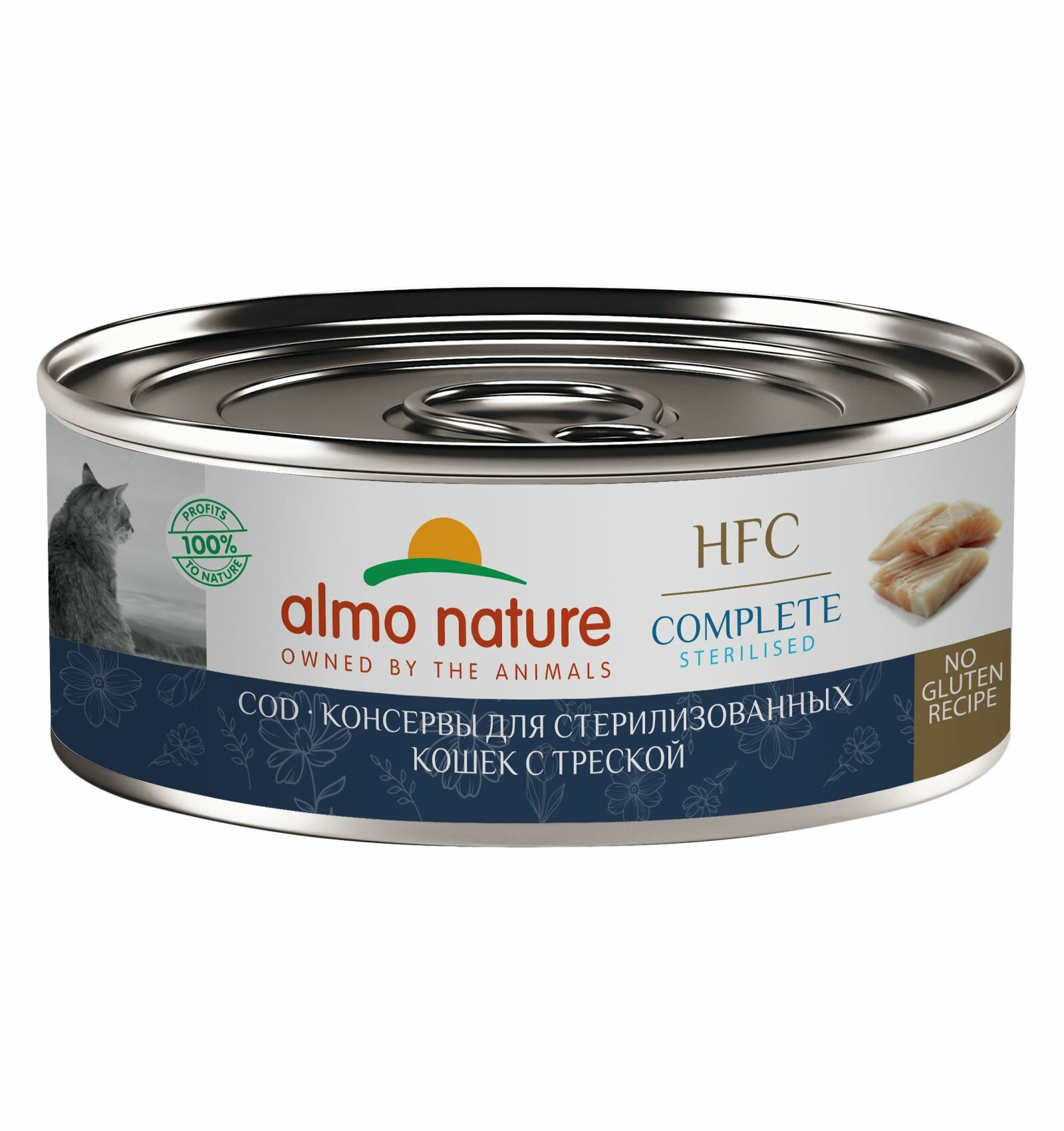 Almo Nature Complete Sterilised Треска для стерилизованных кошек 12шт*100гр