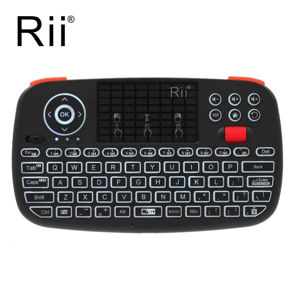 Rii Mini i4 Беспроводная Клавиатура Bluetooth, Russian Keyboard
