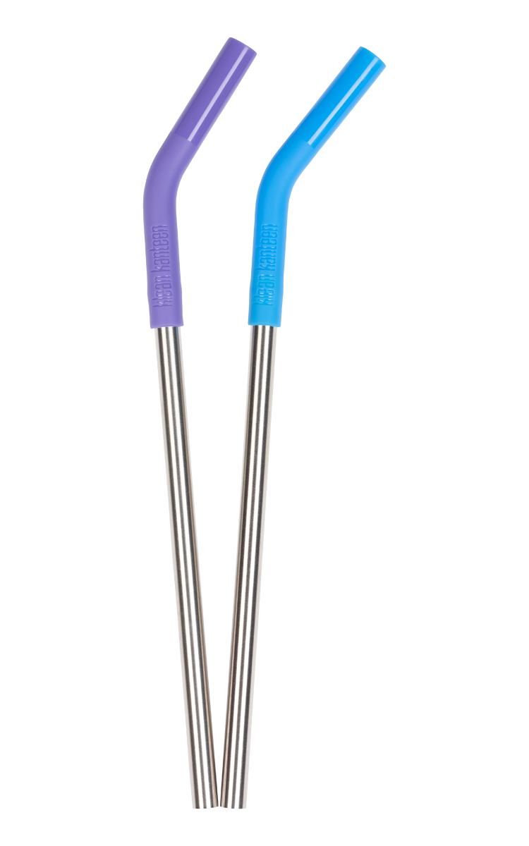 Трубочки для стаканов Klean Kanteen Straw 8мм - 2 шт, нержавеющая сталь/силикон