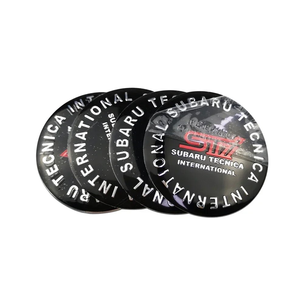 4 шт, 56 мм, эмблема центра колеса автомобиля, значок ступицы, наклейка для Subaru STI XV STI-Zimu