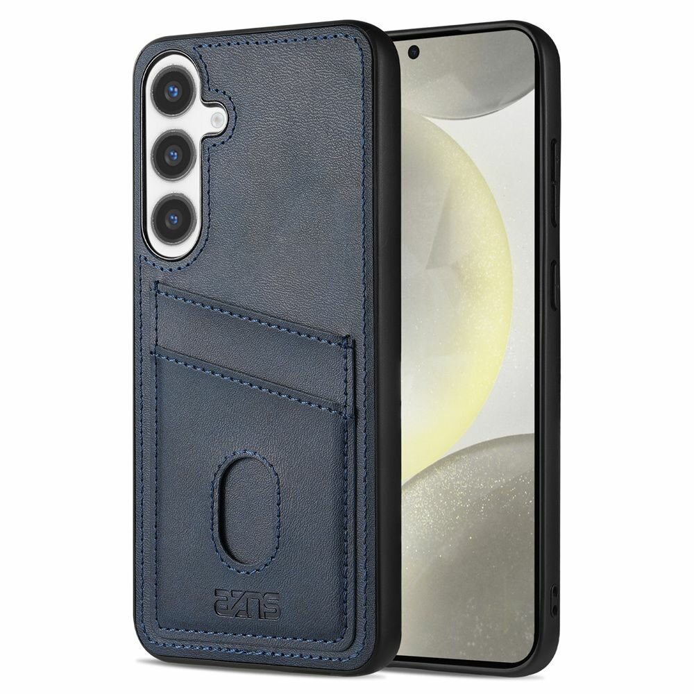 Чехол для телефона Samsung Galaxy S22 Деловой стиль воловья кожа Дизайн слота для карты