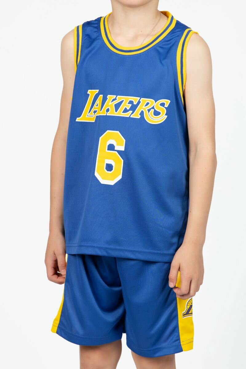 Форма баскетбольная LAKERS #6 JAMES подростковая синяя