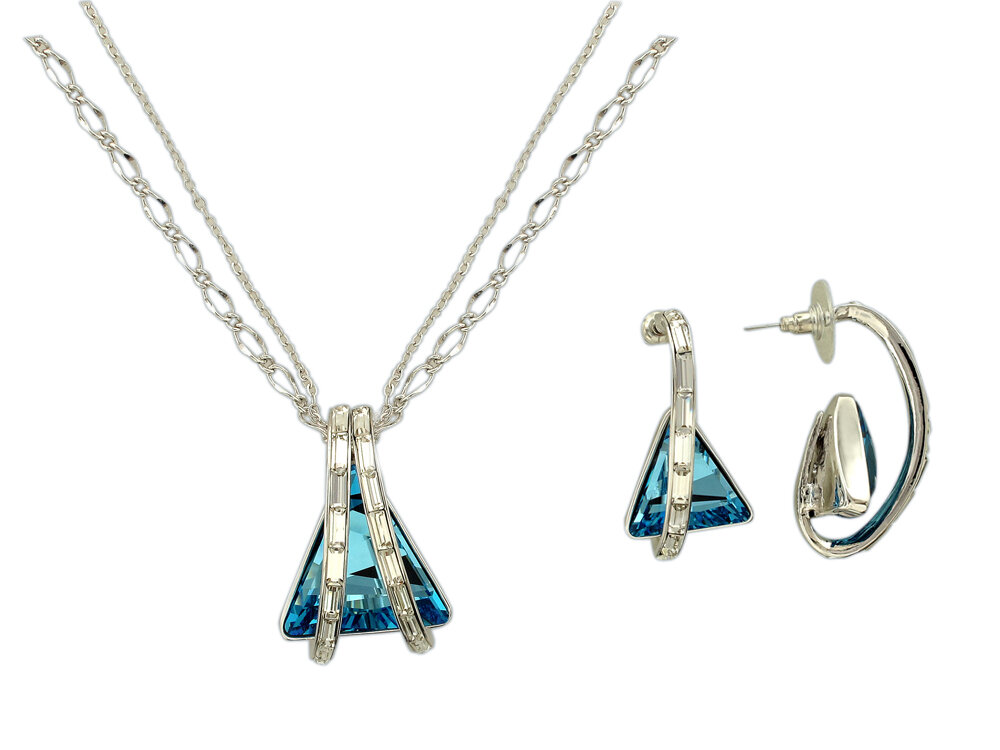 Комплект бижутерии, кристаллы Swarovski