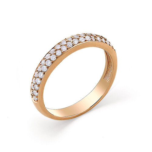 Кольцо, красное золото, 585 проба, бриллиант