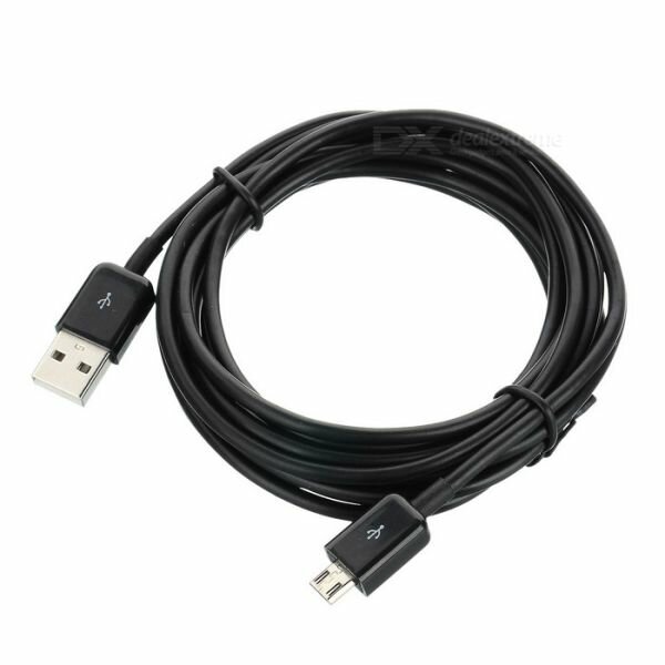 Кабель USB-USB Micro 3m Black