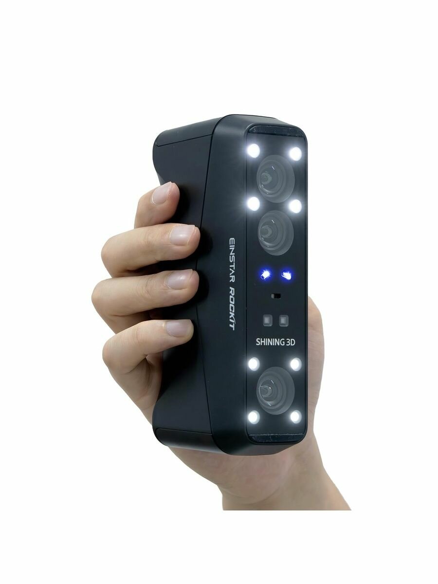 Беспроводной 3D сканер EINSTAR 2 ручной, разрешение 0,05 мм, гибрид лазера + инфракрасный свет, без спрея, полное покрытие, подготовка снаружи, аккумуляторы