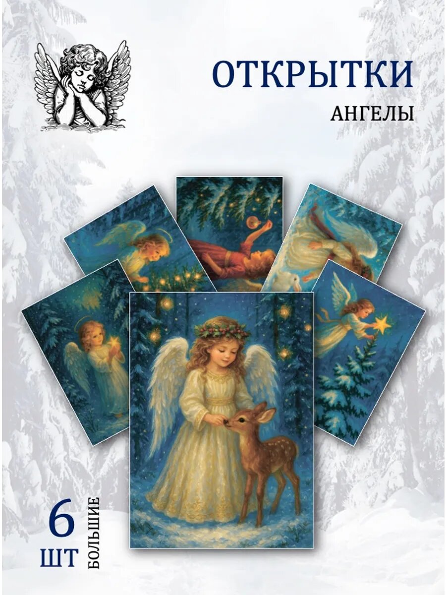 А6 Открытки ангелы