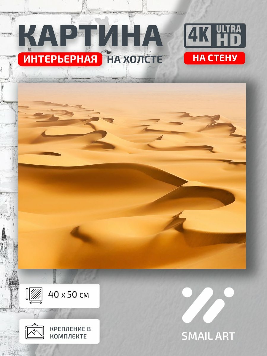 Картина на холсте интерьерная 40 на 50 на стену Пустыня Landscape для офиса пейзаж интерьер